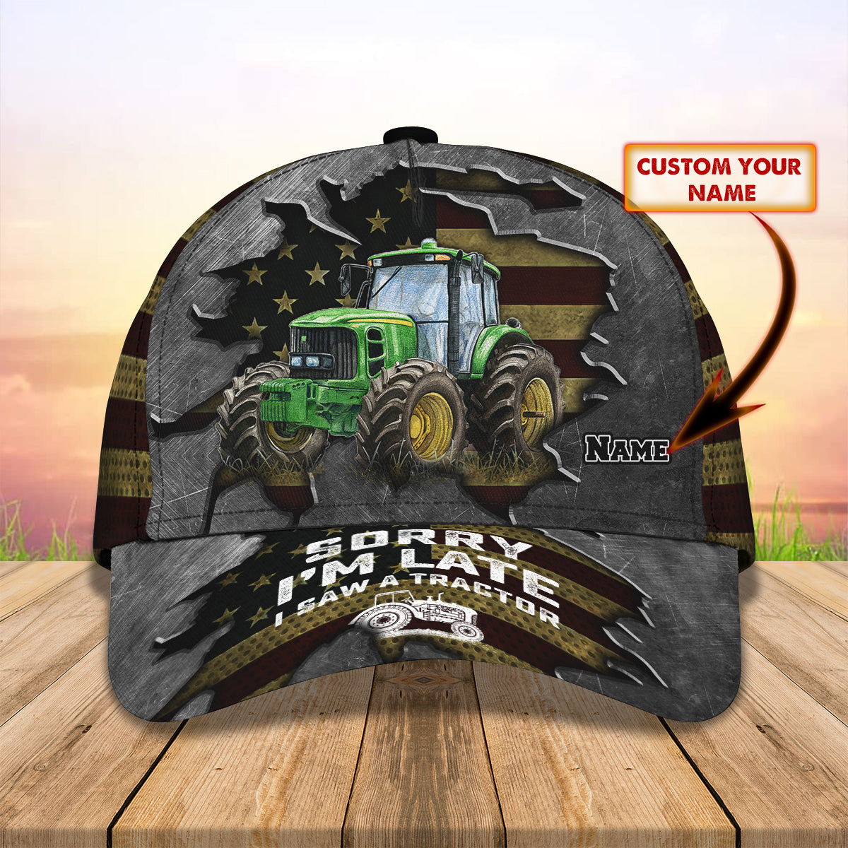 Custom Classic Cap - Personalized Tractor Design Trucker Hats Custom ...