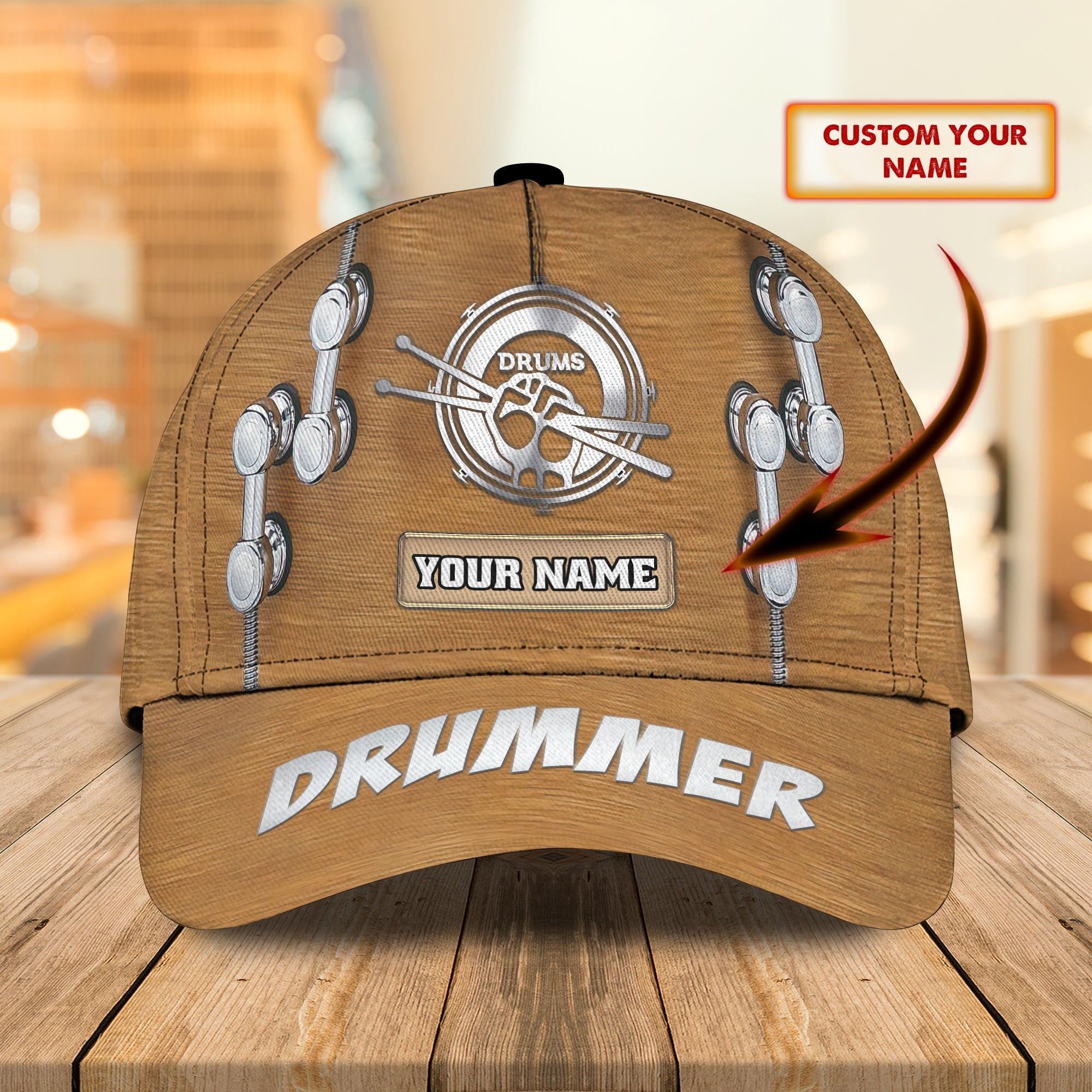 Custom Classic Drummer Cap - Personalized Name Trucker Hats Custom Hats ...