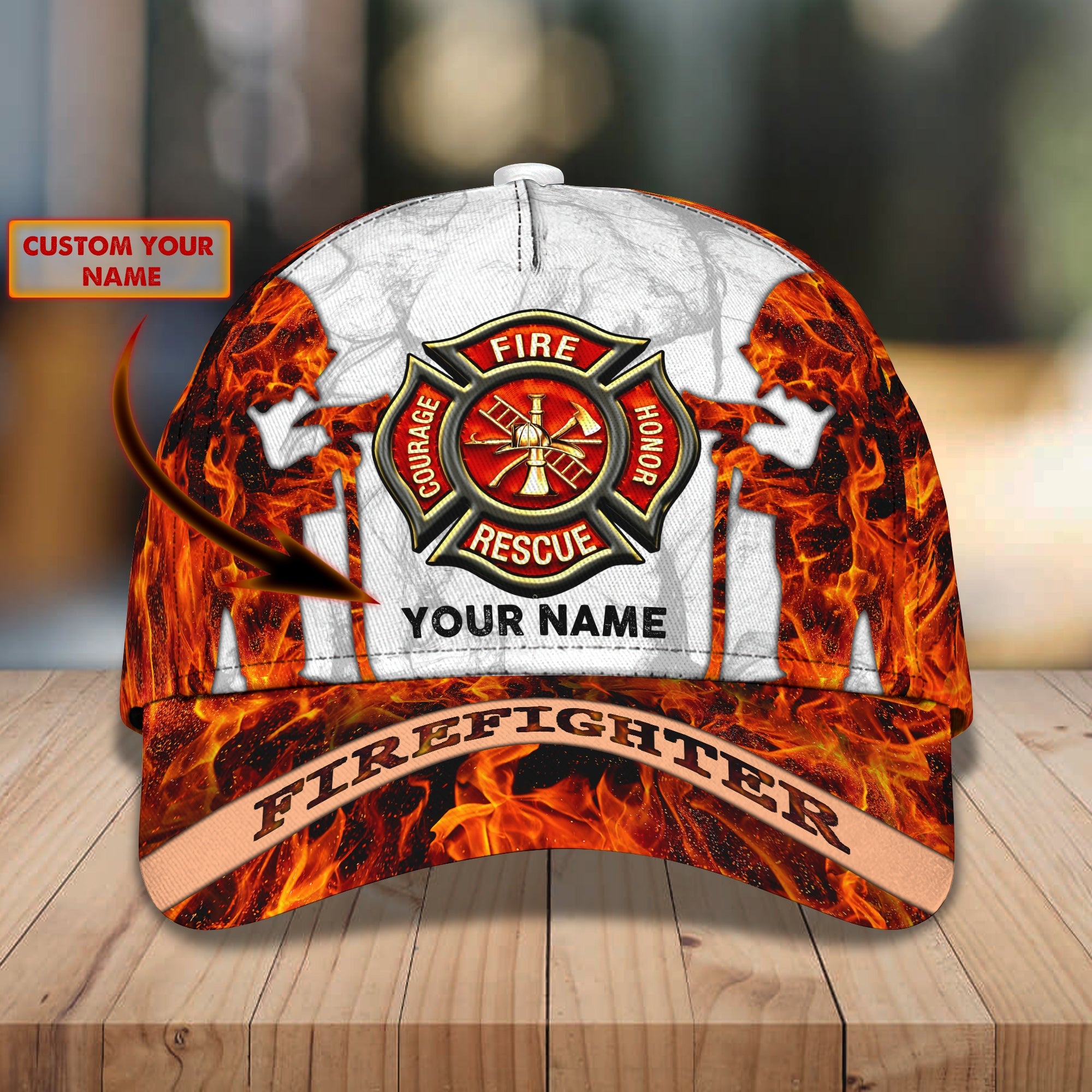 Custom Personalized Firefighter Cap Trucker Hats Custom Hats Gifts For ...