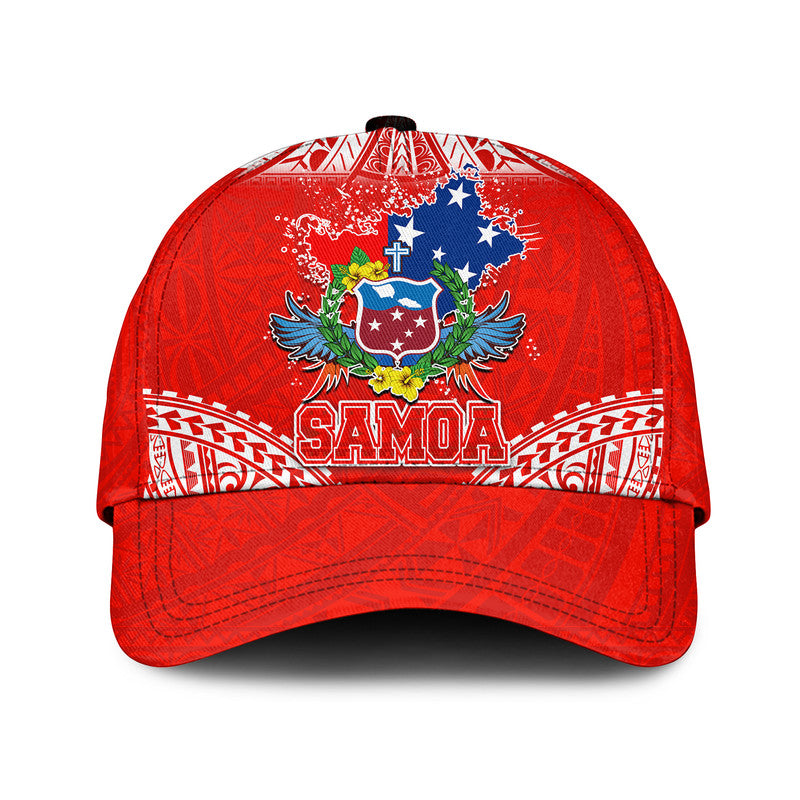 Toa Samoa Polynesian Rugby Classic Cap Samoan Flag Red Color LT9 ...